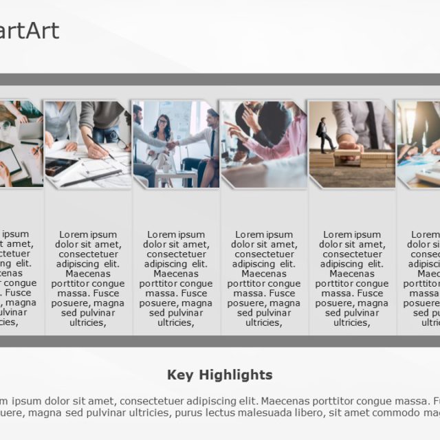 SmartArt Picture Picture Bubble 6 Steps | SlideUpLift