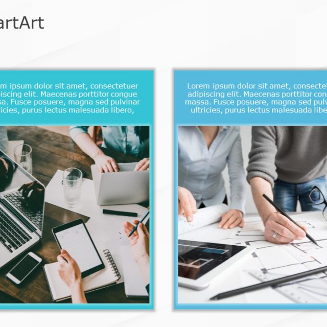 SmartArt Matrix Rectangle Grid 4 Steps