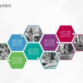 SmartArt Picture Picture Hexagon 7 Steps