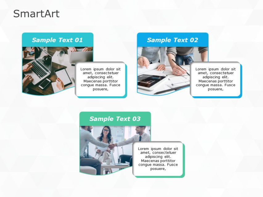 SmartArt Picture Picture Titled 3 Steps | SlideUpLift