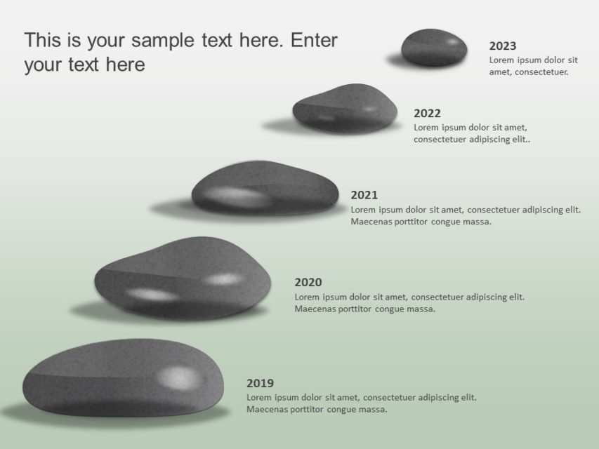 Free Stone Milestone PowerPoint Template | SlideUpLift