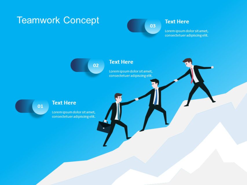 Free Team Work Concept PowerPoint Template | SlideUpLift