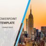 Urban Cover Slide PowerPoint Template