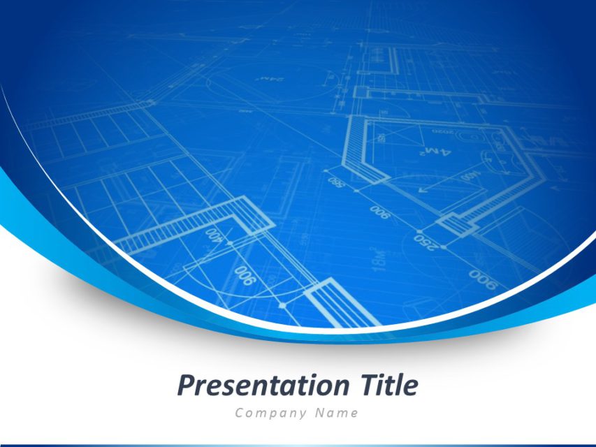 Blueprint PowerPoint Template | SlideUpLift