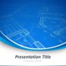 Blueprint Cover PowerPoint Template
