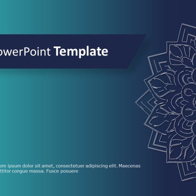 Free Mandala List PowerPoint Template | SlideUpLift