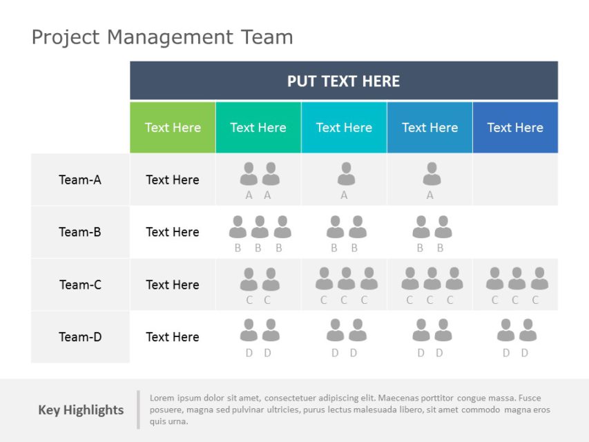 Project Team Structure PowerPoint Template | SlideUpLift