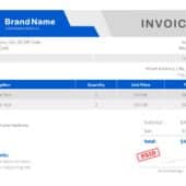 Rental Receipt PowerPoint Template