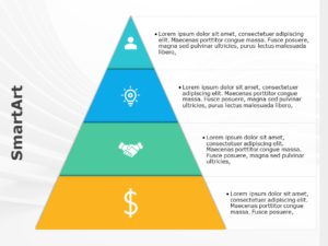 SmartArt Pyramid Basic 4 Steps | SlideUpLift