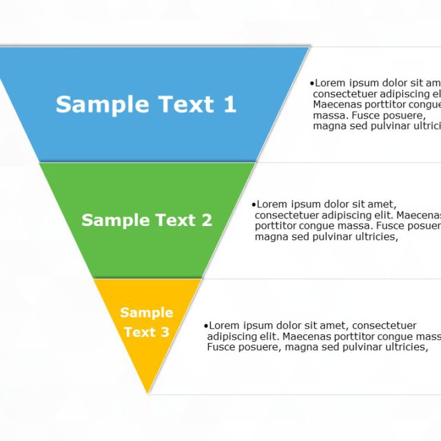 SmartArt Pyramid Basic text 3 Steps