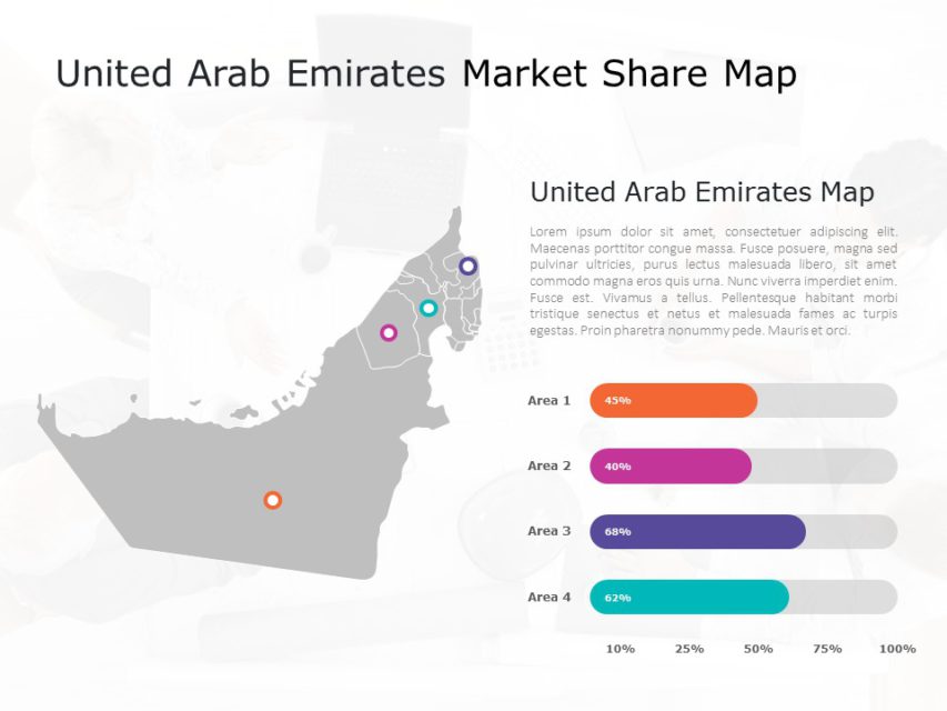 UAE Map PowerPoint Template 01 | SlideUpLift