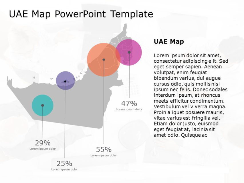 UAE Map PowerPoint Template 08 | SlideUpLift