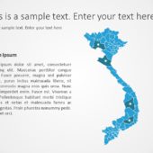 Vietnam Map PowerPoint Template 05