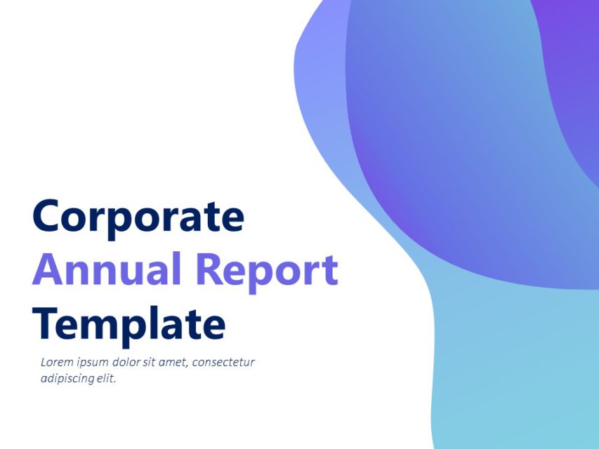 Annual Report Presentation PowerPoint Template | SlideUpLift