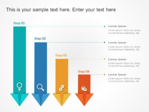 Downward Arrows PowerPoint Template | SlideUpLift