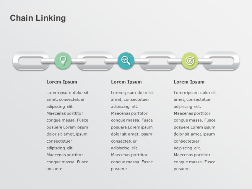 Linked Chain PowerPoint Template | SlideUpLift