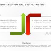 Up And Down Arrows PowerPoint Template