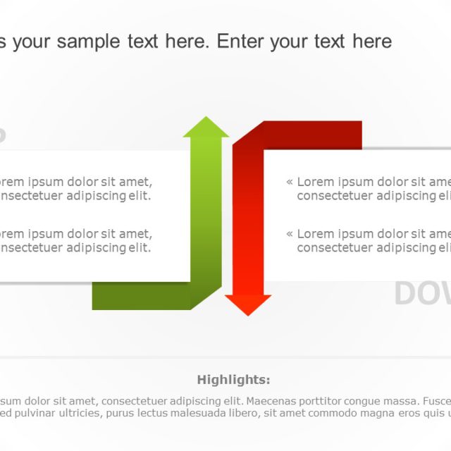 Downward Arrows PowerPoint Template