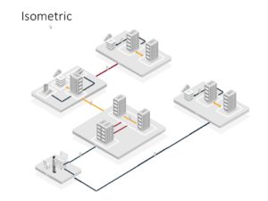 Architecture Isometric PowerPoint Template | SlideUpLift