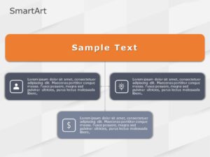 SmartArt Hierarchy Org Chart 3 Steps | SlideUpLift