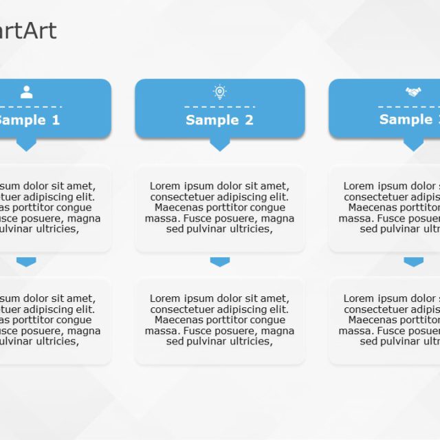 SmartArt List Process List 5 Steps