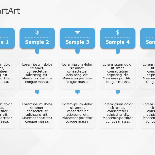 SmartArt List Table 2 Steps