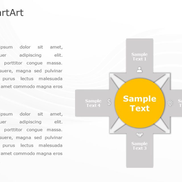 SmartArt Process Circle 4 Steps | SlideUpLift