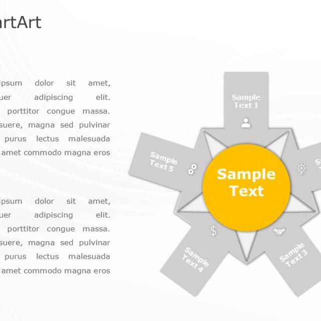 SmartArt Matrix Circles 4 Steps
