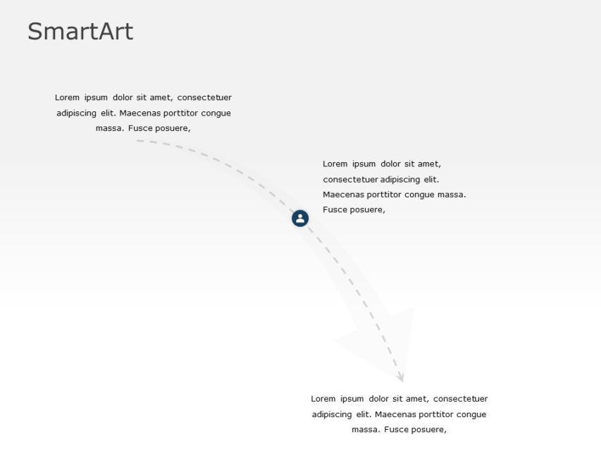 SmartArt Process Descending Process 1 Steps | SlideUpLift