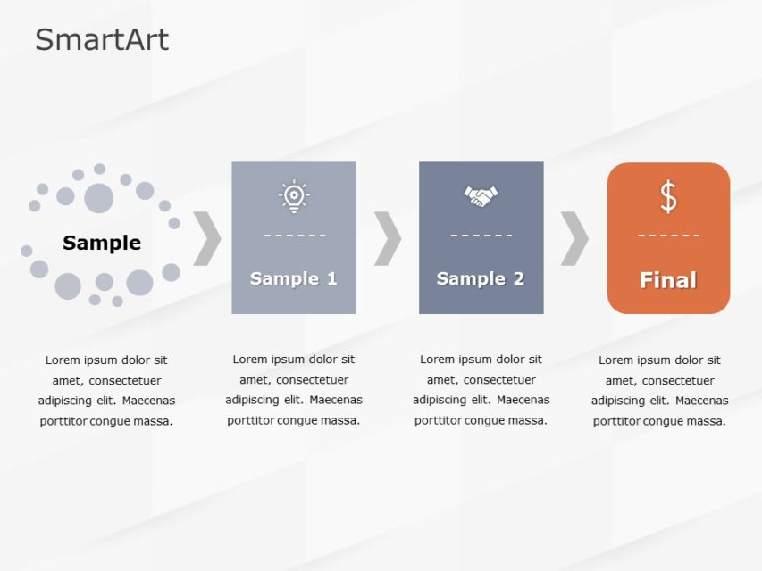 SmartArt Process Result Process 2 Steps | SlideUpLift