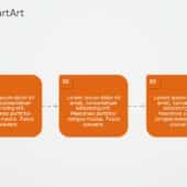 SmartArt Process Reverse Bending 3 Steps