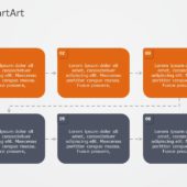 SmartArt Process Reverse Bending 3 Steps
