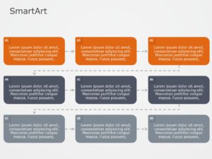 SmartArt Process Reverse Bending 3 Steps | SlideUpLift