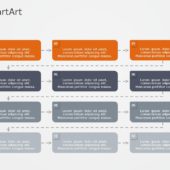 SmartArt Process Bending Process 4 Steps | SlideUpLift
