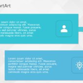 SmartArt Process Staggared Process 5 Steps
