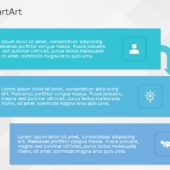 SmartArt Process Staggared Process 5 Steps