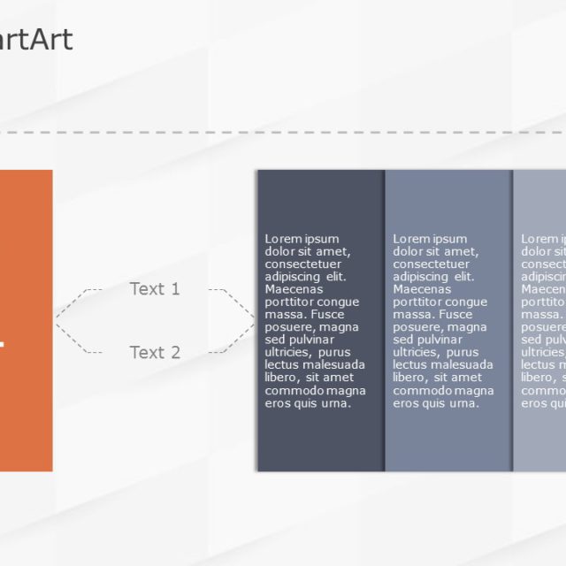 SmartArt Process Vertical Process 3 Steps | SlideUpLift