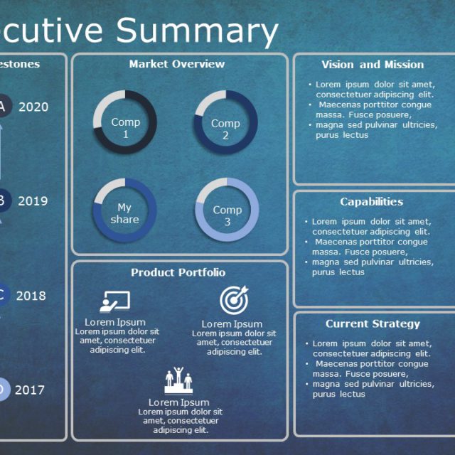 Animated Executive Summary 14 PowerPoint Template