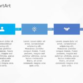 SmartArt Process Basic Chevron 3 Steps | SlideUpLift
