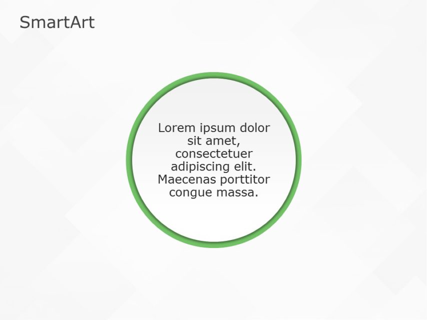 SmartArt Process Circle 1 Steps | SlideUpLift