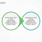 SmartArt Process Circle Arrows 5 Steps PowerPoint Template