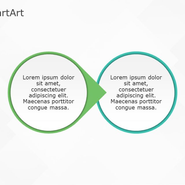 SmartArt Process Equation 2 Steps