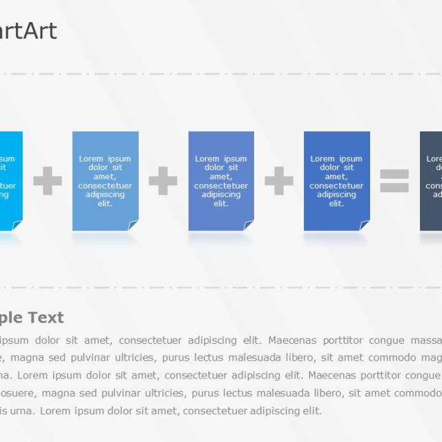 SmartArt Process Basic Square 4 Steps