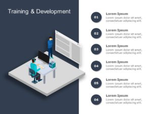 Training Isometric PowerPoint Template | SlideUpLift