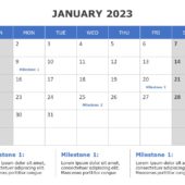 2023 Detailed Calendar PowerPoint Template
