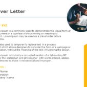 Cover Letter Design PowerPoint Template