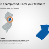 New Jersey Map 7 PowerPoint Template