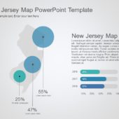 New Jersey Map 7 PowerPoint Template