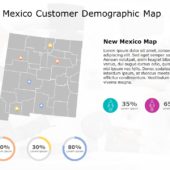 New Mexico Map 8 PowerPoint Template