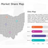 Ohio Map 6 PowerPoint Template